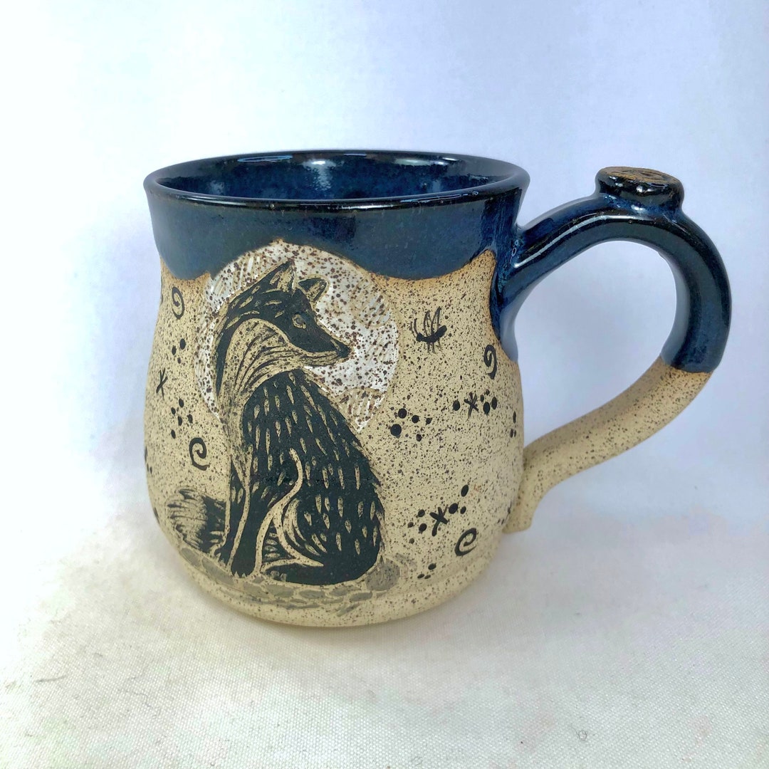 Handmade Pottery, Handmade Stoneware Mug, Hand Painted, Ceramic Mug ...