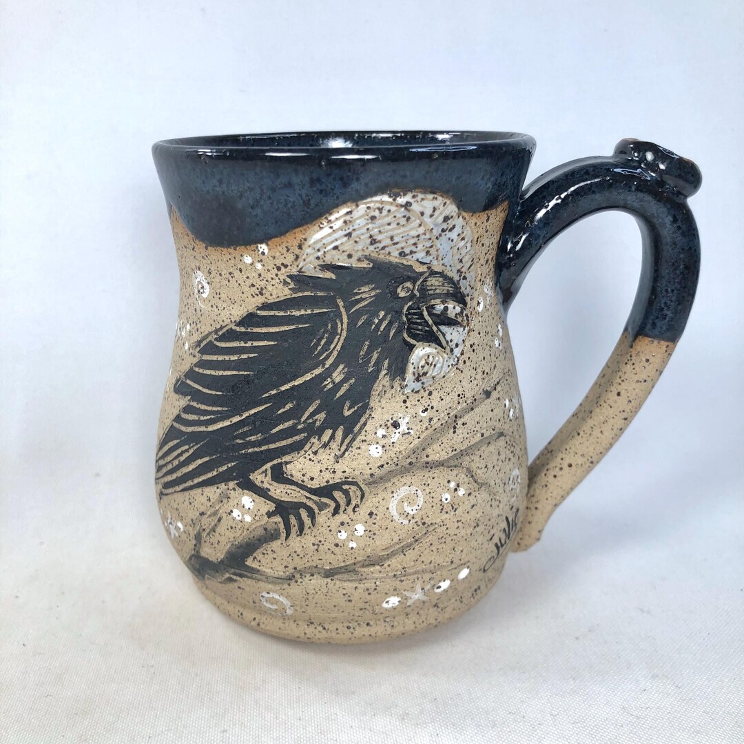 Handmade Pottery, Handmade Stoneware Mug, Hand Painted, Ceramic Mug ...