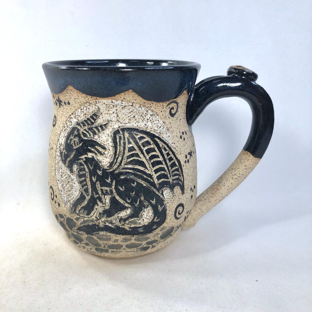 Handmade Pottery, Handmade Stoneware Mug, Hand Painted, Ceramic Mug ...