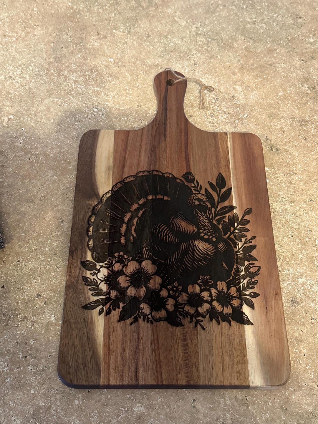 Laser Engraved Turkey Cutting Board - Etsy