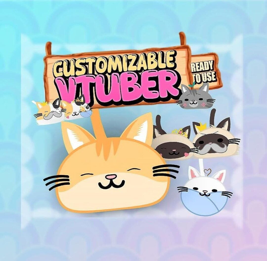 Customizable Cat Vtuber Model - Fully Rigged Live2d Avatar / Ready to ...
