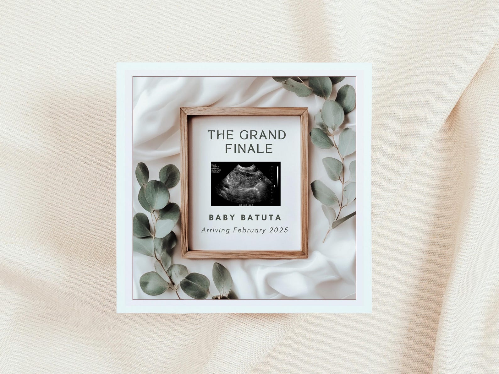 Grand Finale Pregnancy Announcement Last One Digital Gender Neutral ...