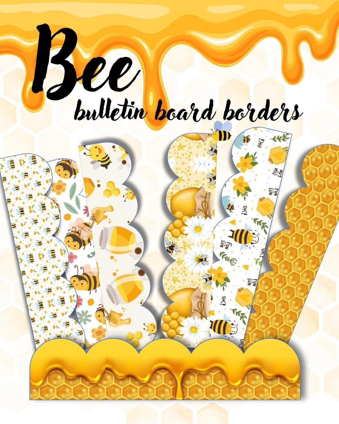 BEE Borders for Bulletin Board - Etsy