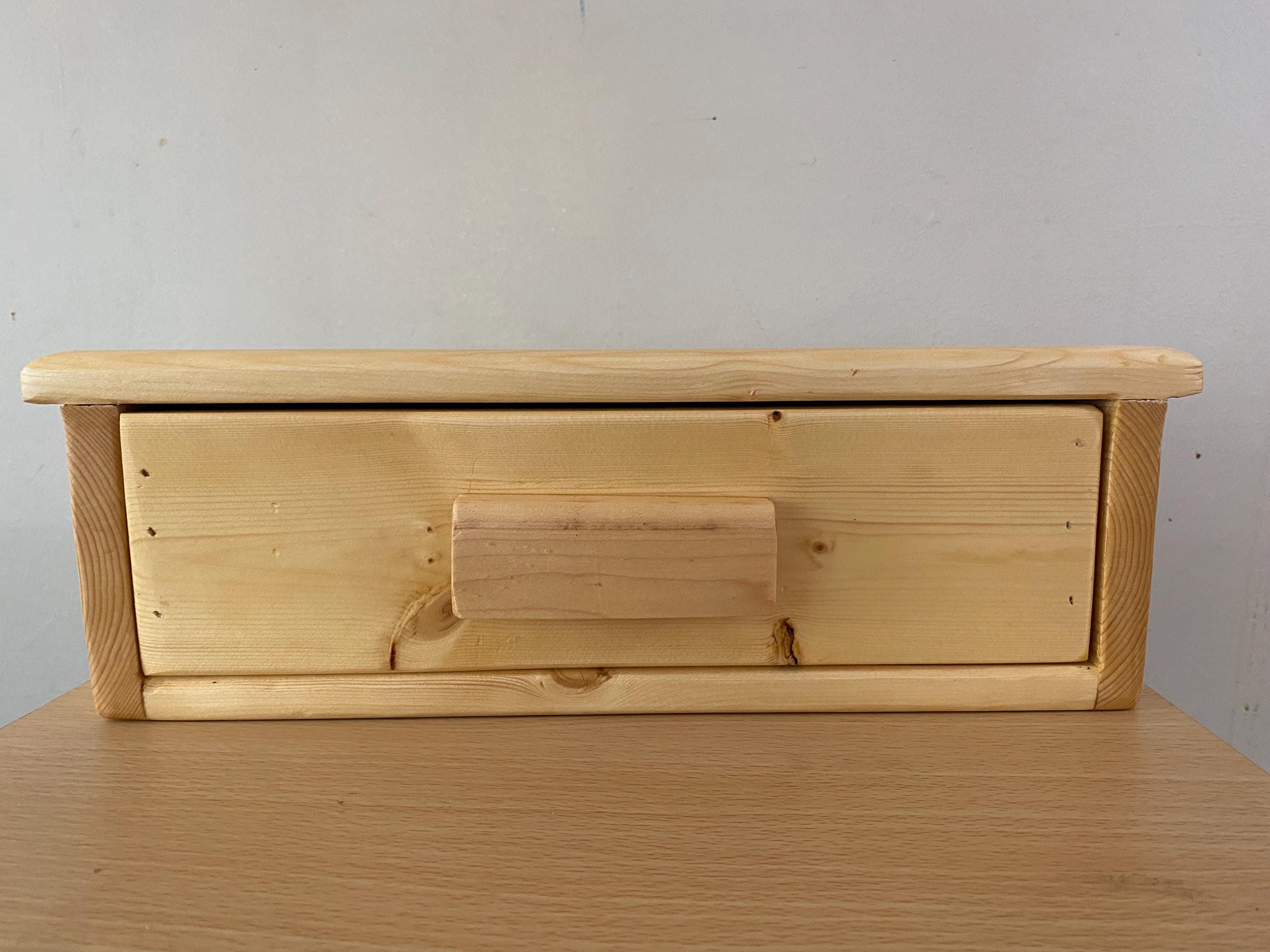 Wooden Countertop Drawer Made From Pine With a Maple Handle. Perfect to ...
