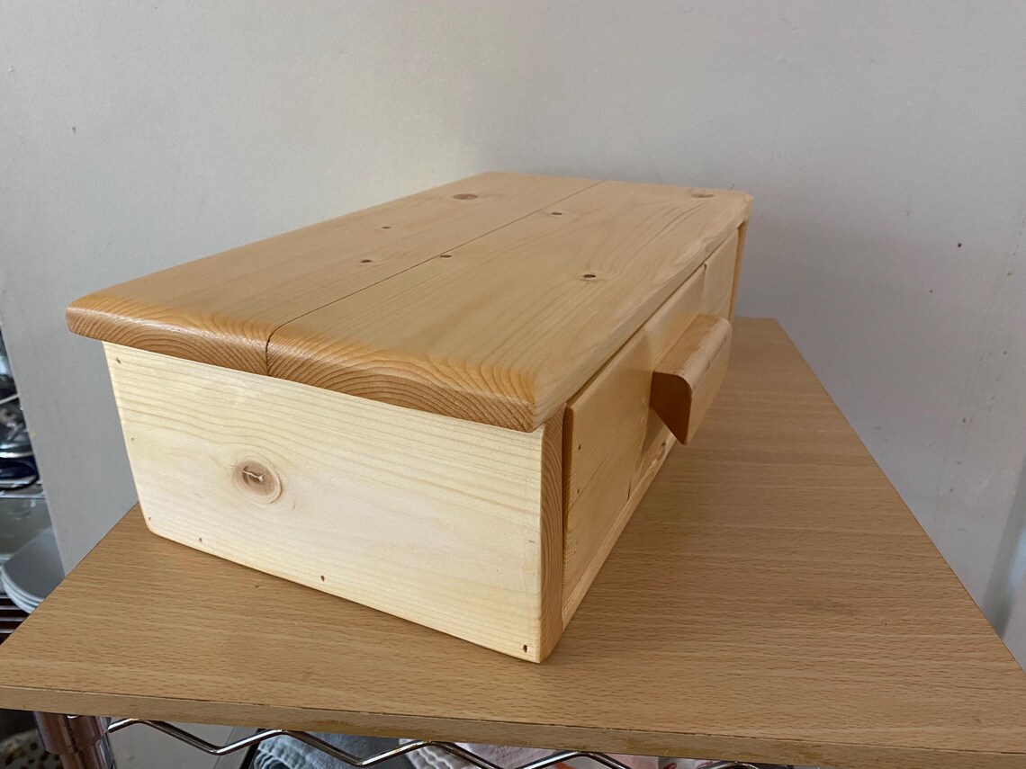 Wooden Countertop Drawer Made From Pine With a Maple Handle. Perfect to ...