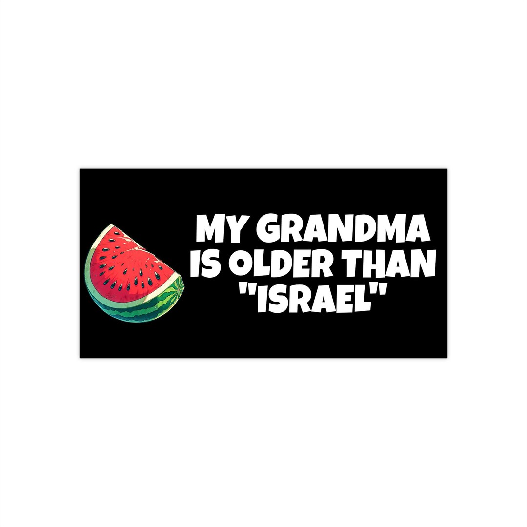 Watermelon Grandma dark Bumper Sticker - Etsy