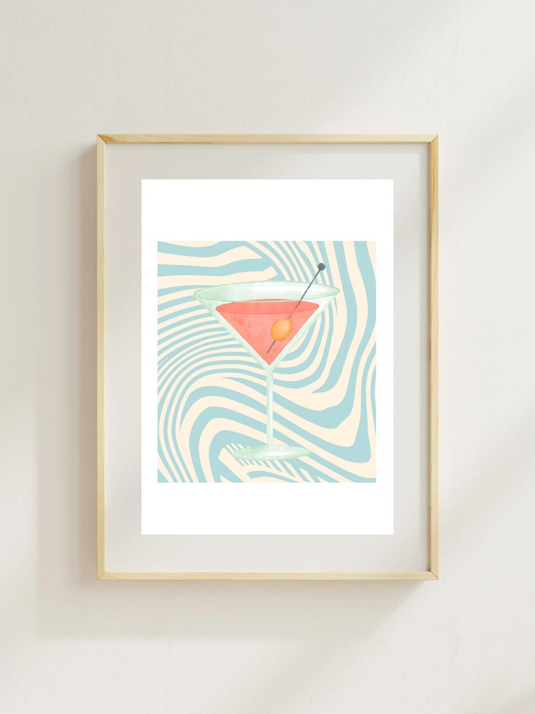 Bar Cart Sign, Cocktail Sign, Cocktail Art Digital Print, Trendy Wall ...