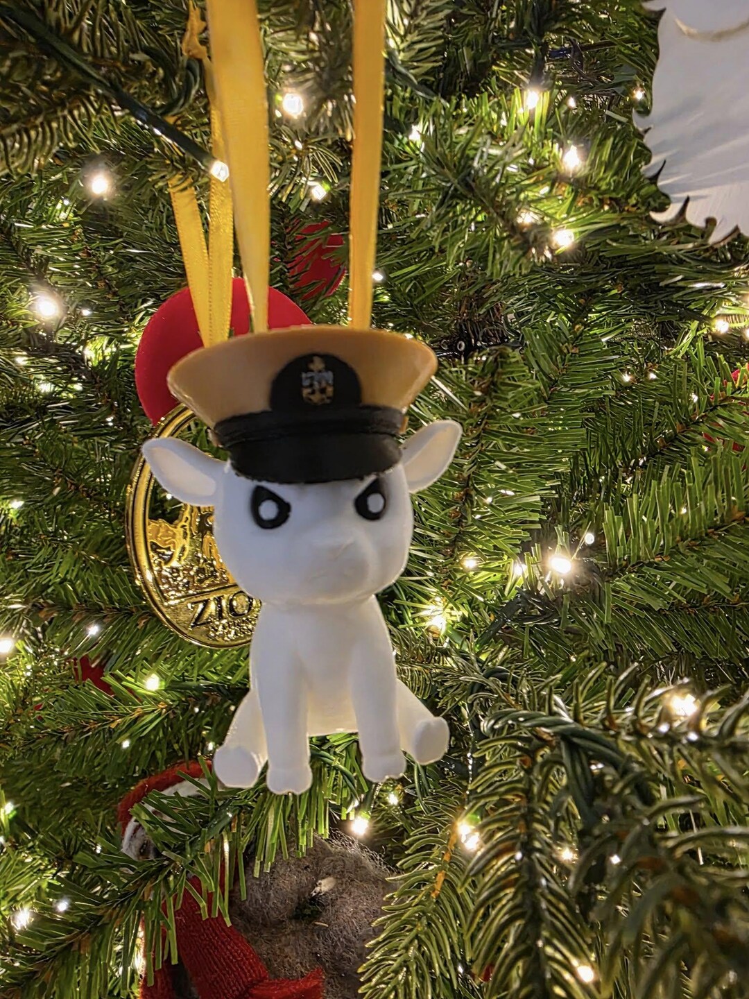 Navy Chief Goat Ornament | 3D Printed CPO Christmas Decoration - Etsy