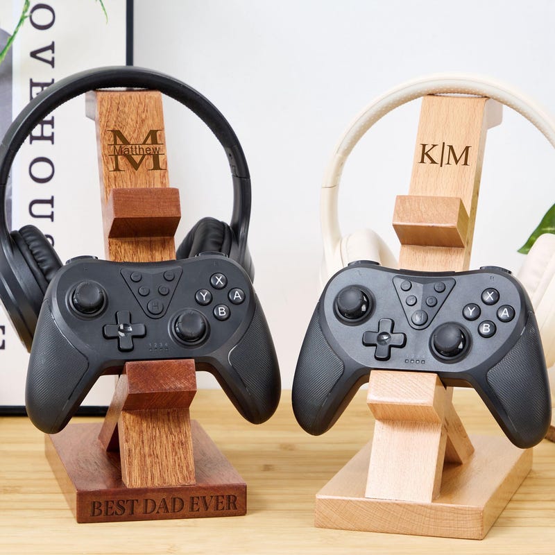 Wood Headphone Stand - Etsy