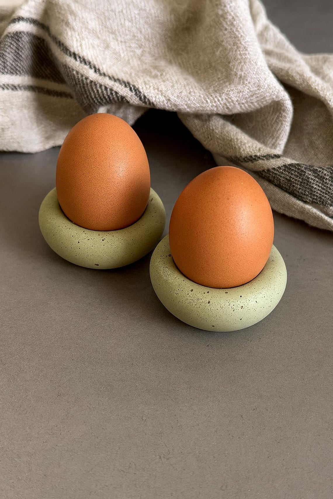 Concrete Egg Cups – Minimalist Breakfast Set | Kandl Homewares - Etsy