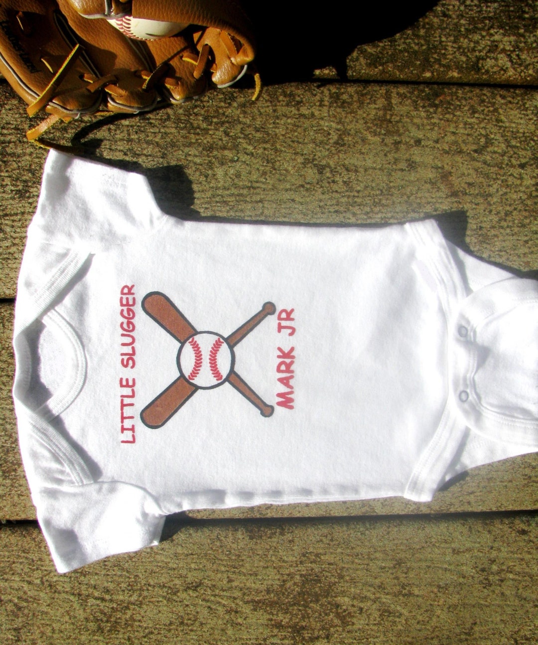 Custom Little Slugger Baseball Bodysuit - Etsy