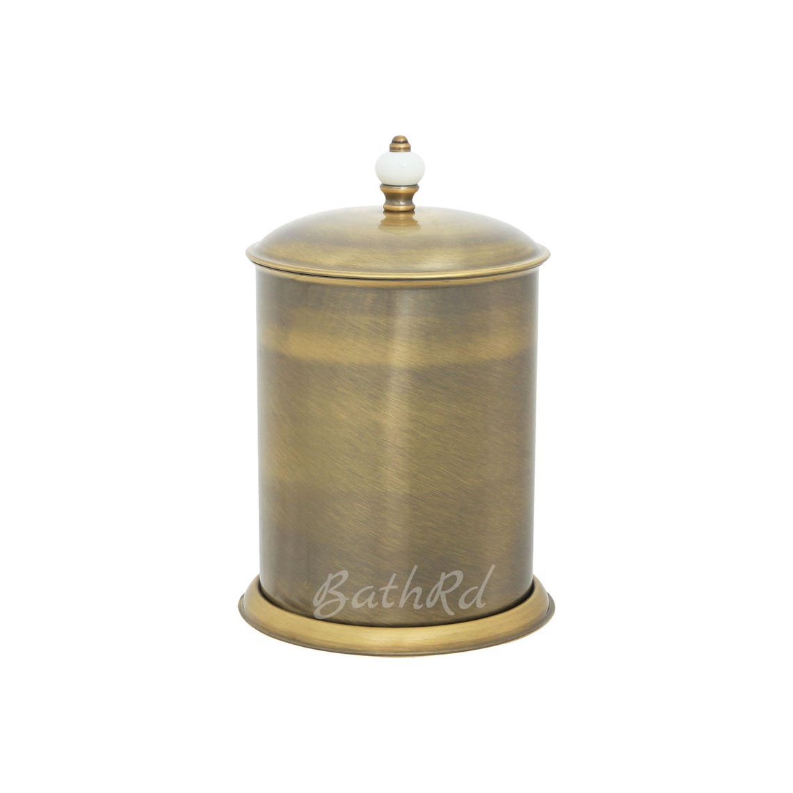 Antique Brass Trash Can, Luxury Trash Bin, for Bathroom Kitchen and ...