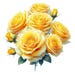13 Yellow Roses Clipart, Sublimation, Clipart Bundle, Clipart Bundle ...