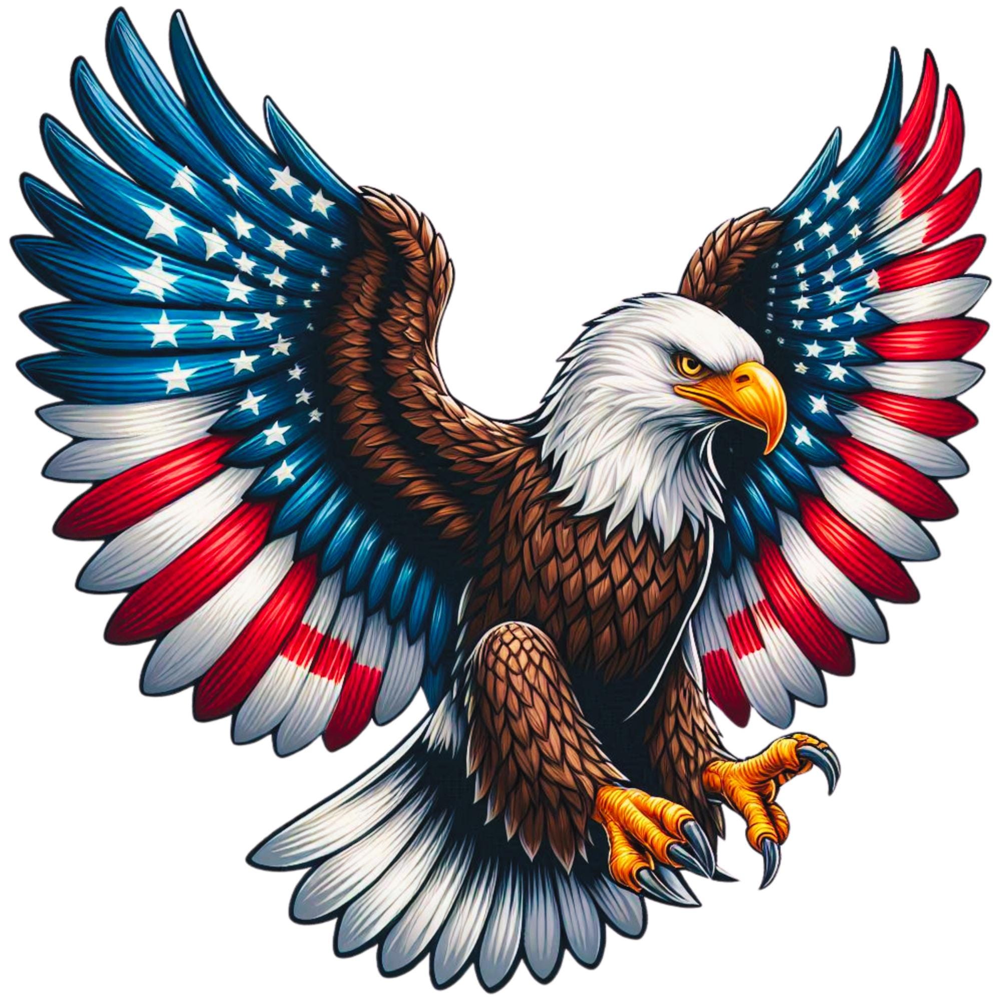 10 American Eagle PNG, Sublimation, Clipart Bundle, Clipart Bundle ...