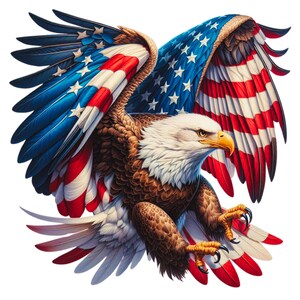 10 American Eagle PNG, Sublimation, Clipart Bundle, Clipart Bundle ...