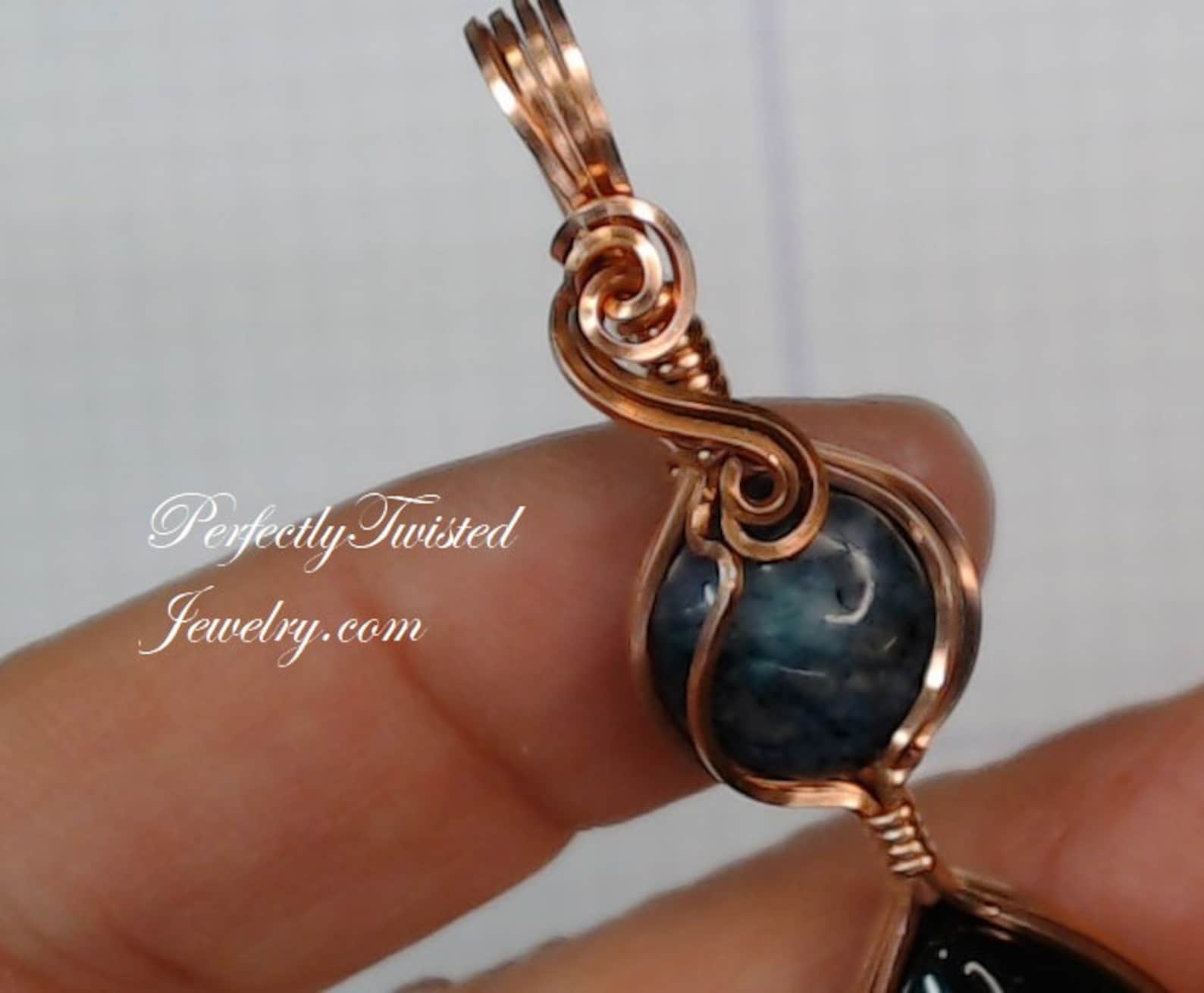 TUTORIAL Wire Wrapped Pendant PDF DIY Wire Jewelry Pattern - Etsy