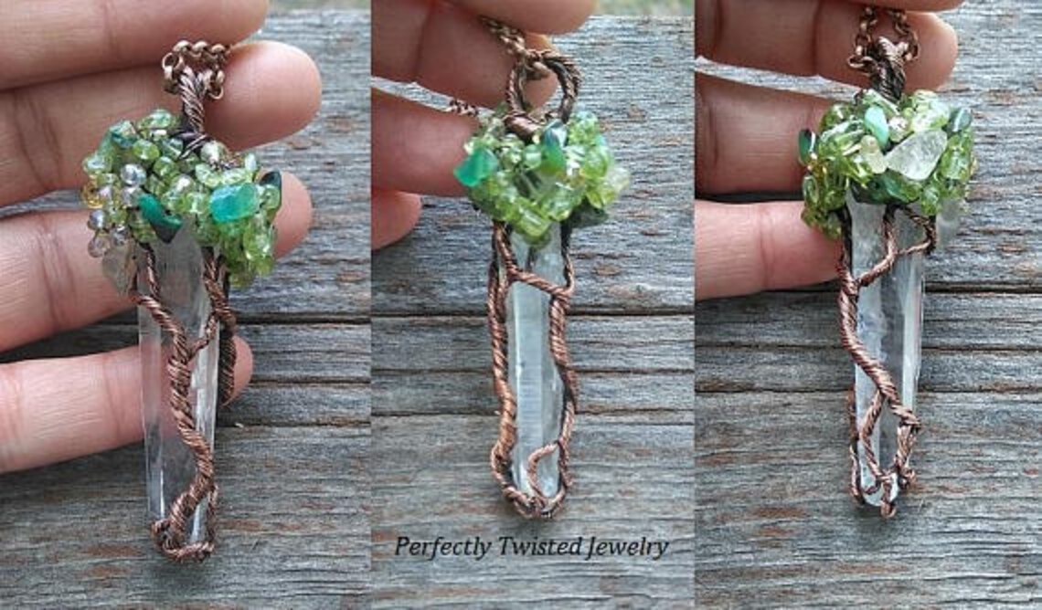 DIY Wire Wrap TUTORIAL 3D Tree of Life Crystal Pendant How to - Etsy Canada