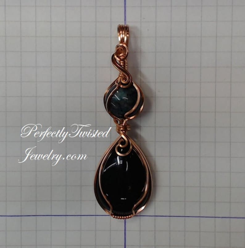 TUTORIAL Wire Wrapped Pendant PDF DIY Wire Jewelry Pattern | Etsy