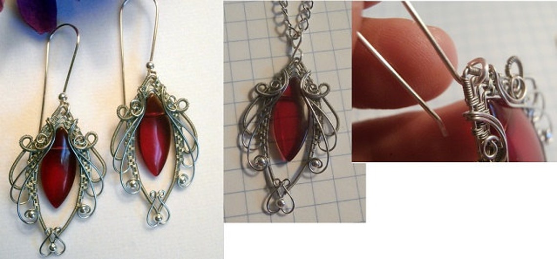 DIY TUTORIAL Jewelry Wire Wrapped Earrings Marvelous - Etsy