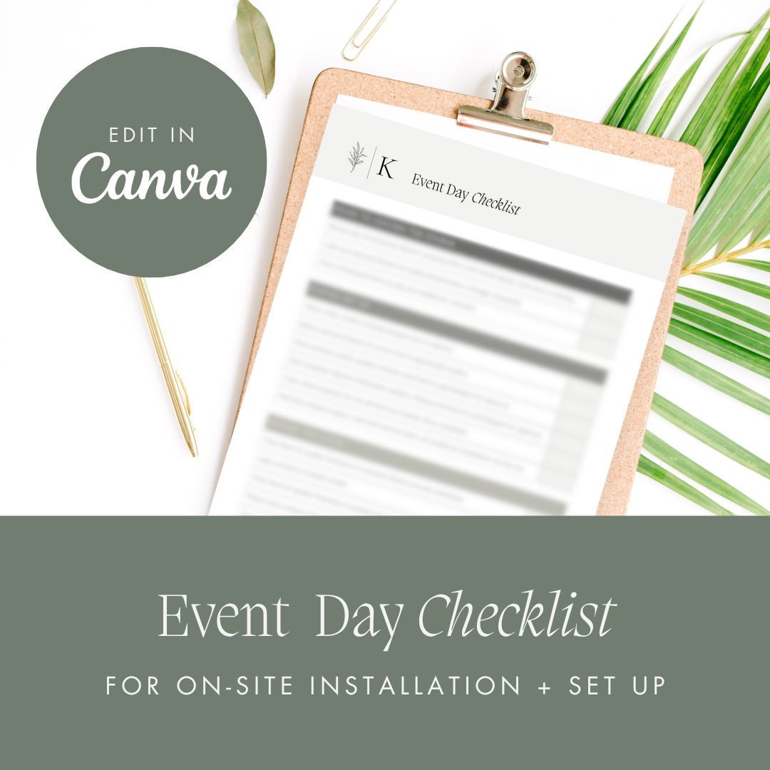 Florist Day of Timeline Checklist, Wedding Timeline Template, Event Day ...