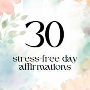 Stress Free Affirmation Cards - Etsy