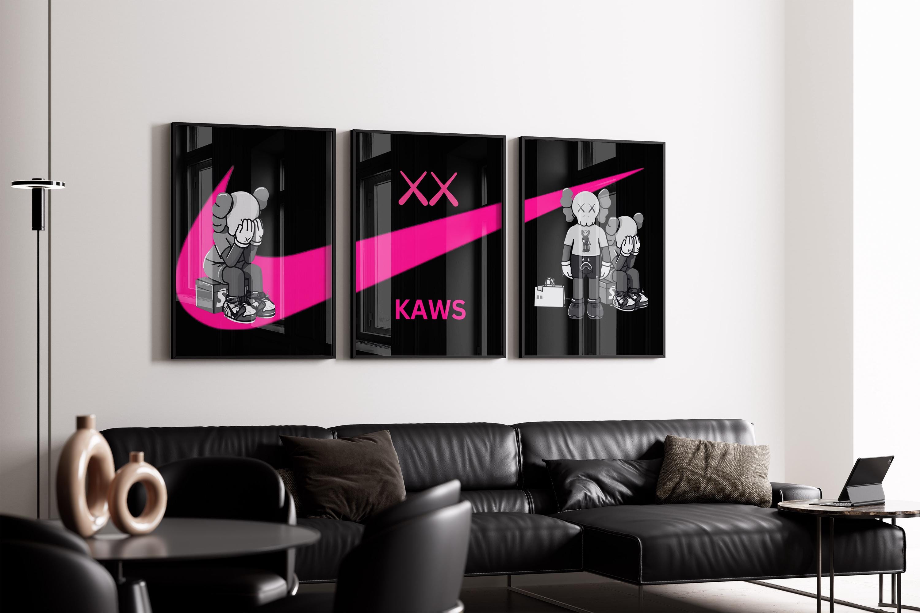 Set of 6 Hypebeast Kaws Poster, Printable Kaws Graffiti Print ...