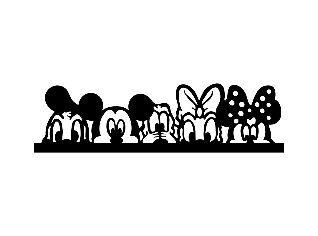 Mickey Laser Cutting File/ Cdr Stl Cnc SVG Cdr DXF Ai PDF Eps Instant ...