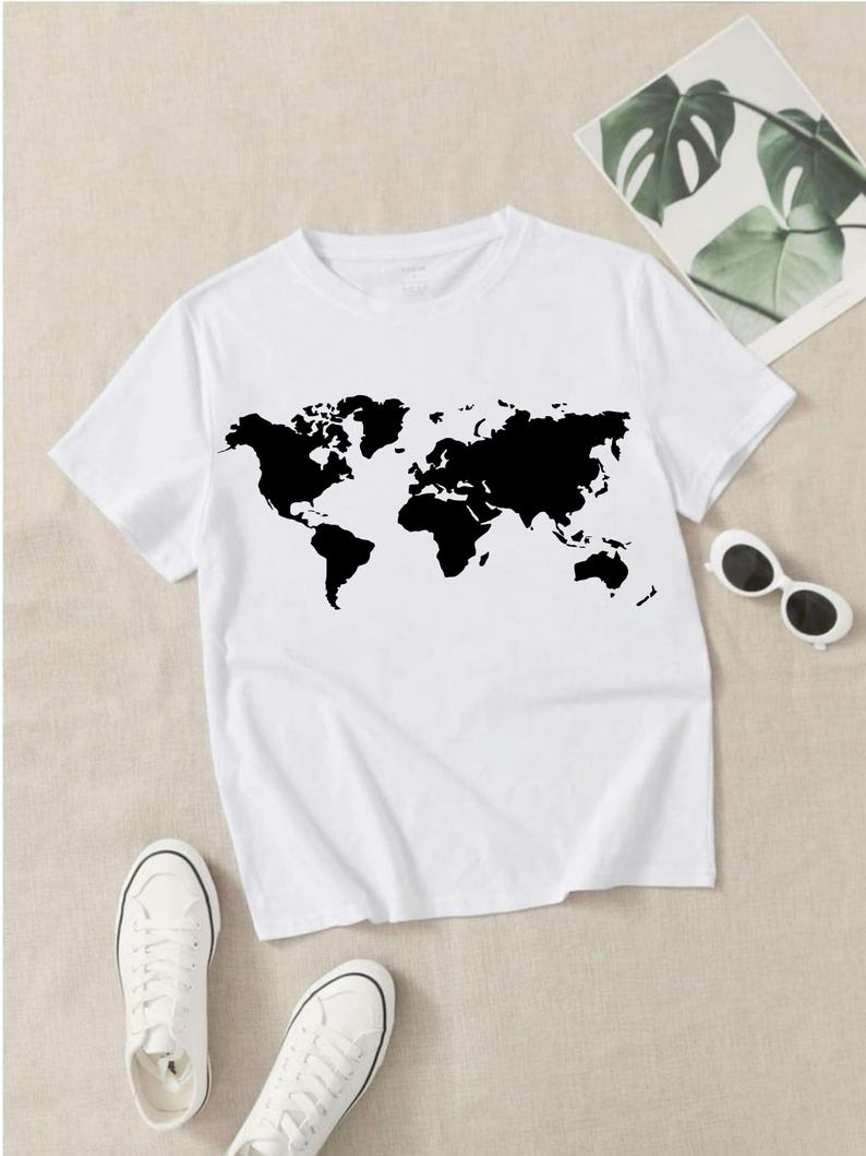 World Map World Map Vector File Png Eps Dxf SVG - Etsy Australia
