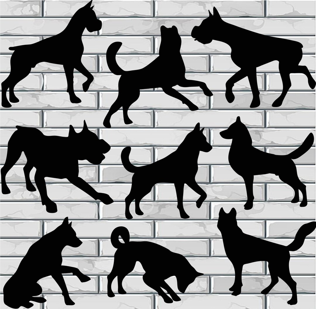 Dogs Shapes Instant Download, Format, Dxf/png/eps/svg - Etsy