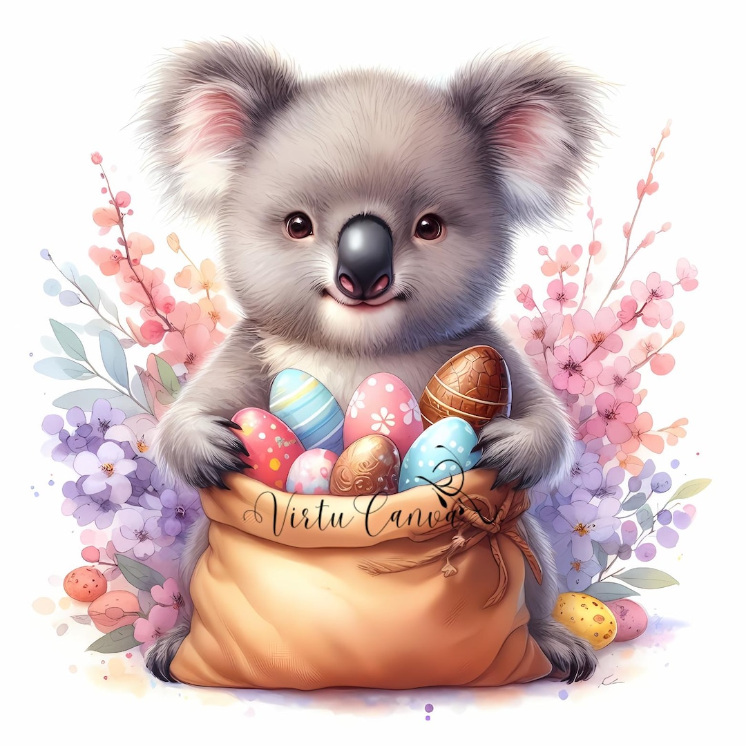 Australian Easter Animals Clipart, Bundle 17, Aussie PNG, Easter ...