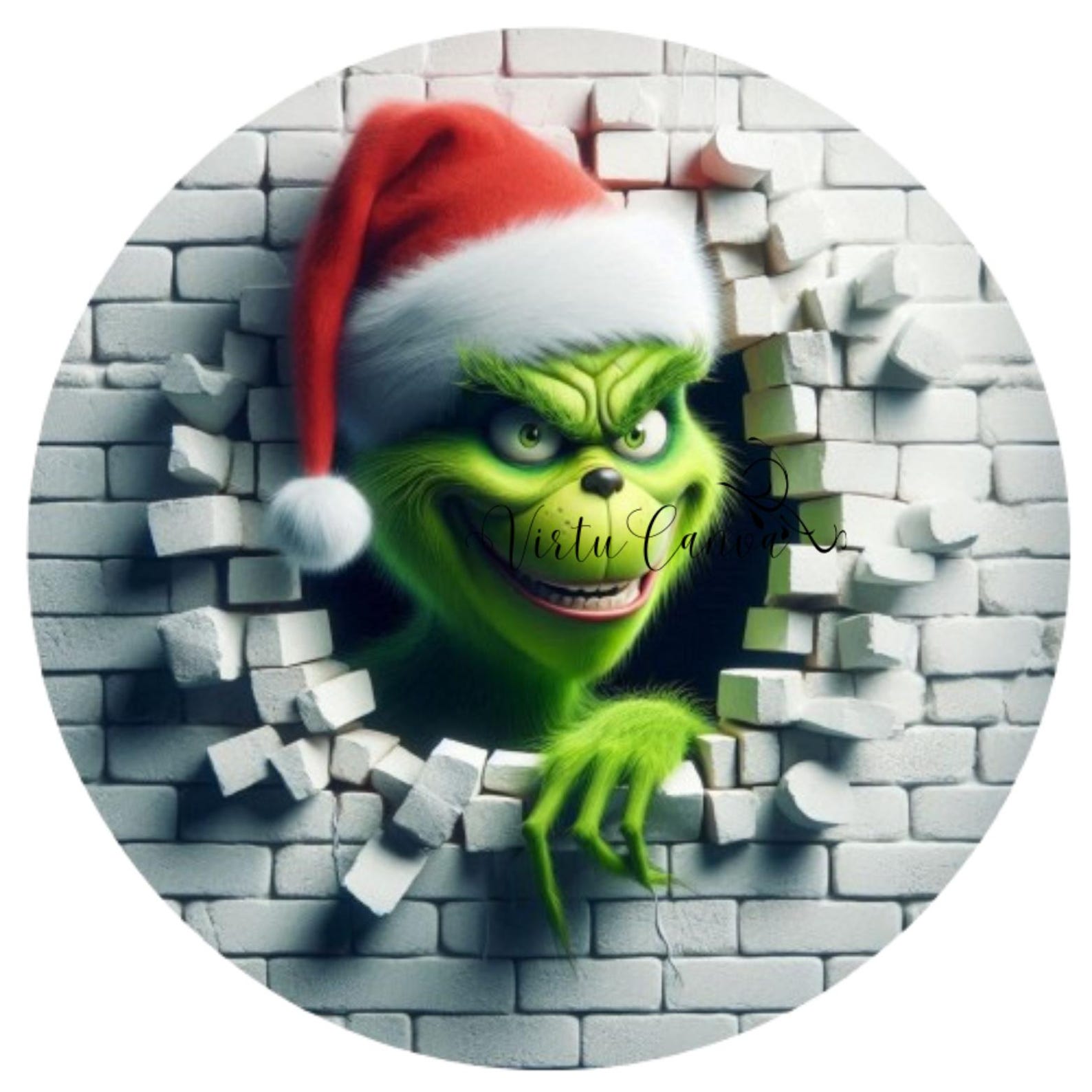 3D Busted Wall Christmas Images, Bundle 18, Christmas Watercolour, Xmas ...