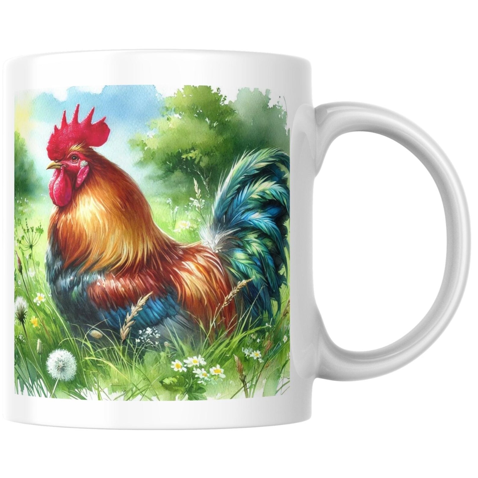 Clock Face Images, Bundle 9, Rooster, Highland Cow and Island PNG ...