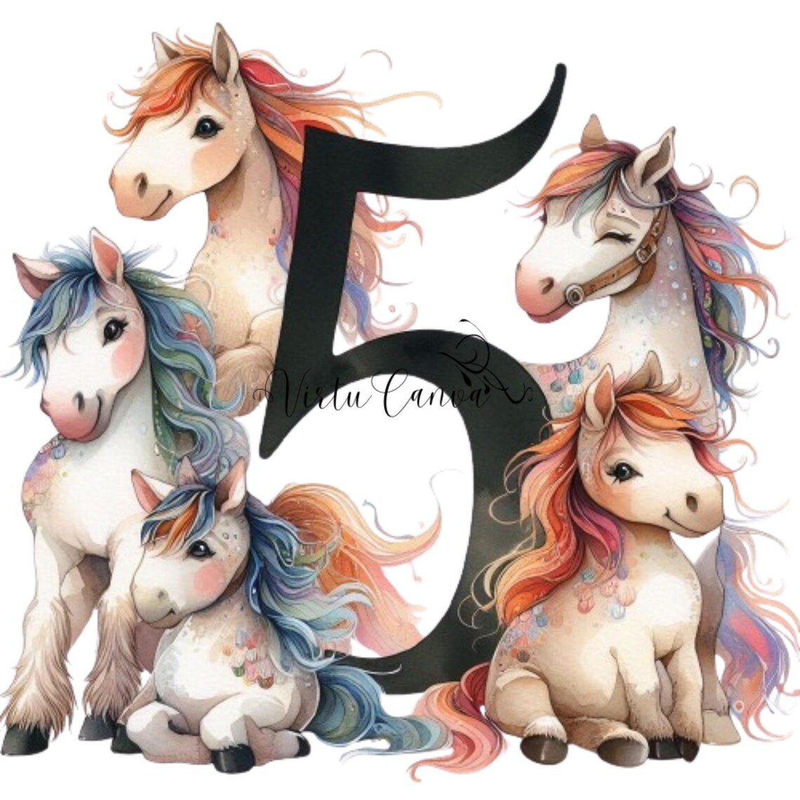 Numbers 1-10 Clipart Bundle, Farm Animals, Clipart, PNG, Number Clipart ...