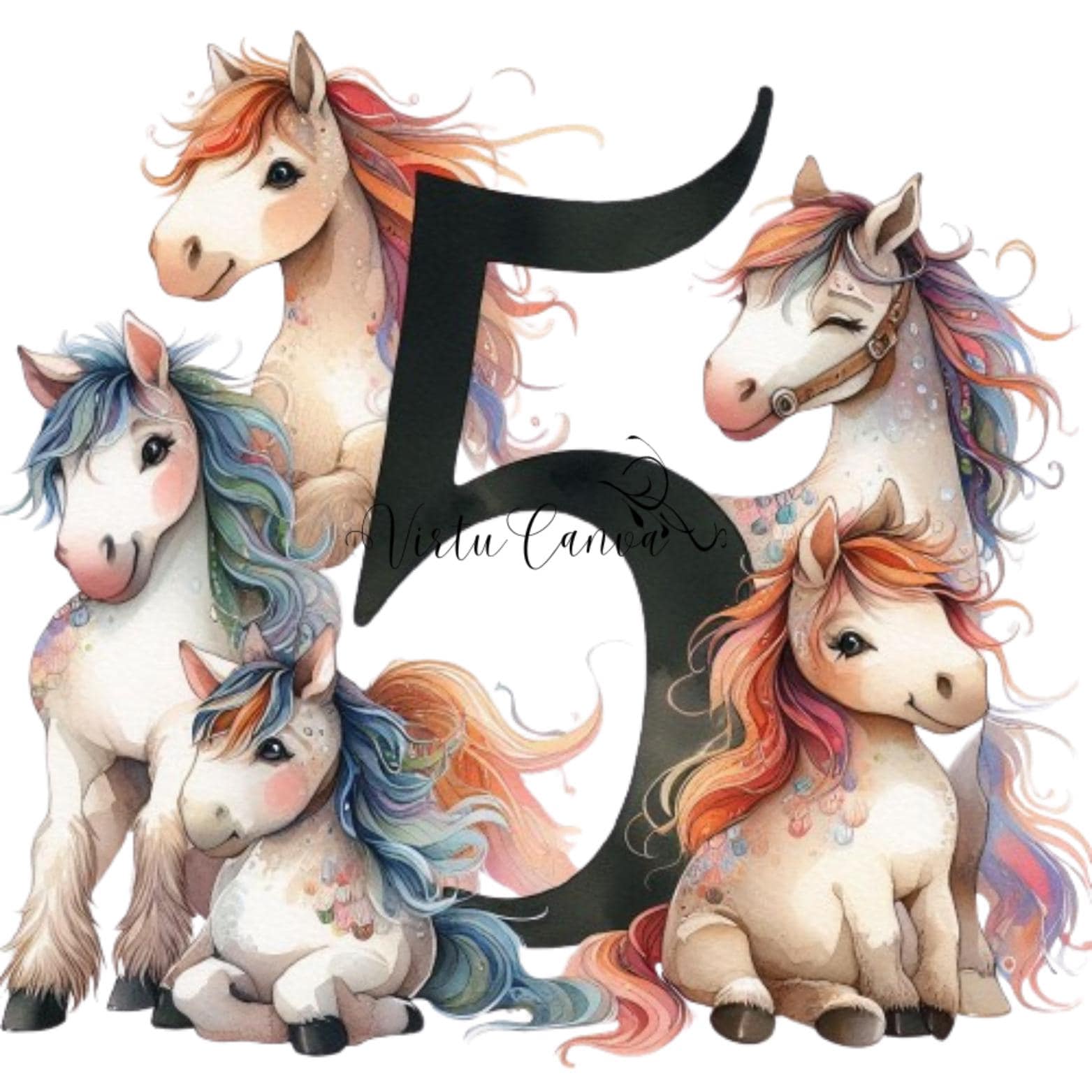 Numbers 1-10 Clipart Bundle, Farm Animals, Clipart, PNG, Number Clipart ...