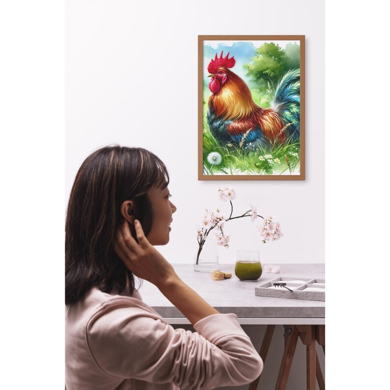 Clock Face Images, Bundle 9, Rooster, Highland Cow and Island PNG ...