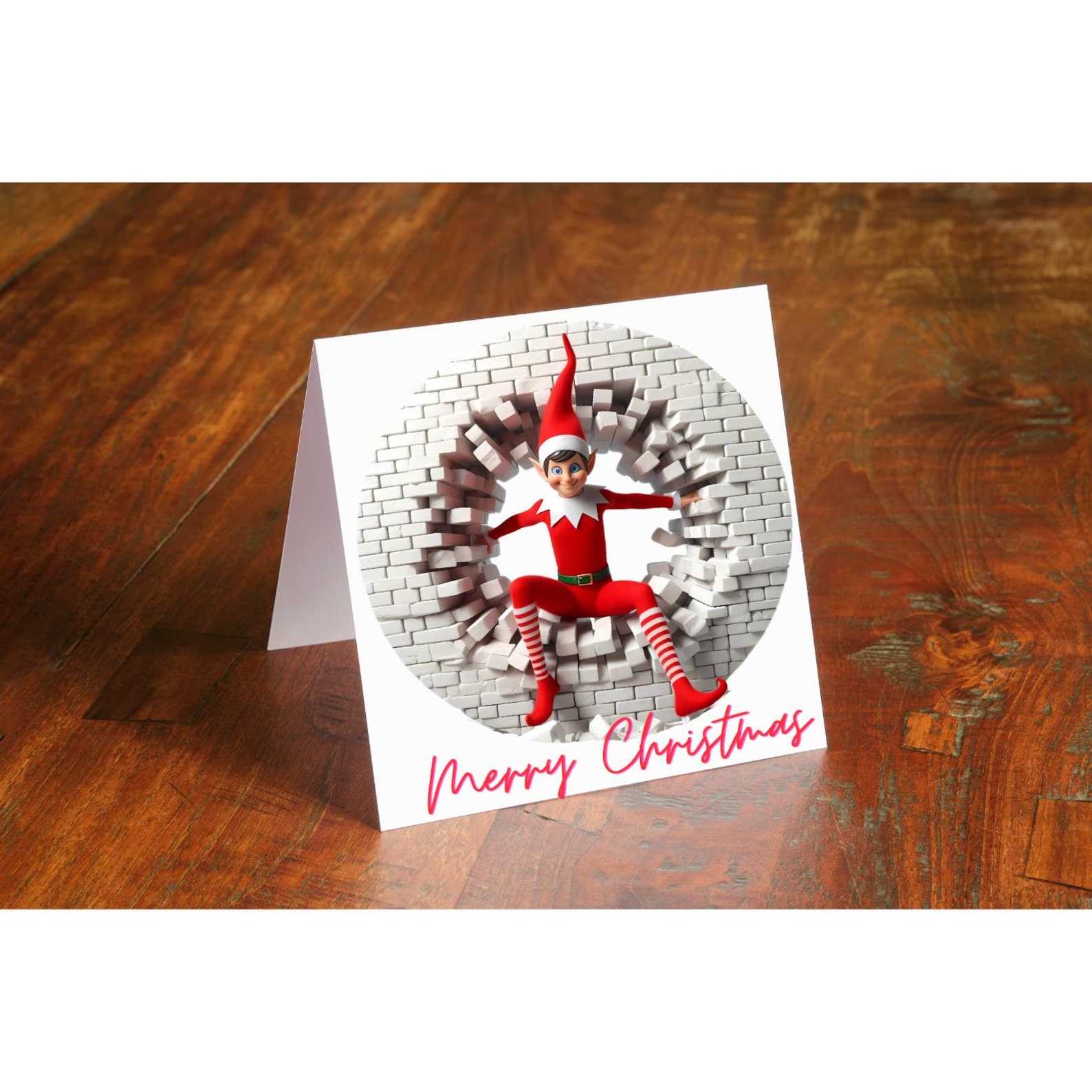 3D Busted Wall Christmas Images, Bundle 18, Christmas Watercolour, Xmas ...