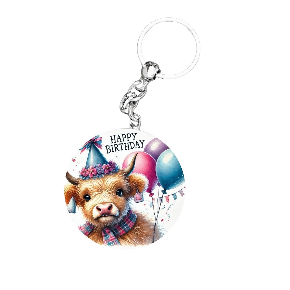 Highland Cow Happy Birthday Images, Bundle 16, Birthday PNG, Highland ...
