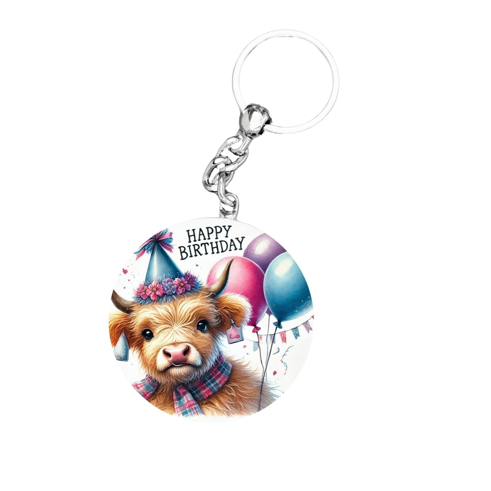 Highland Cow Happy Birthday Images, Bundle 16, Birthday PNG, Highland ...