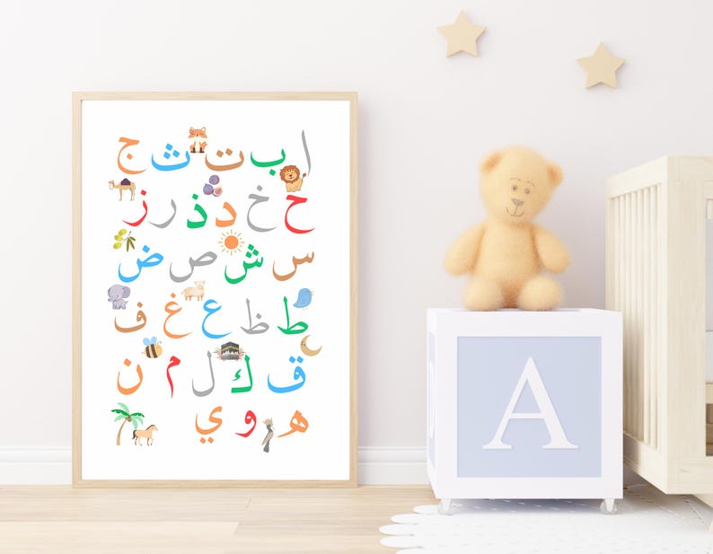 Printable Arabic Alphabet, Islamic Educational Posters, Arabic ...