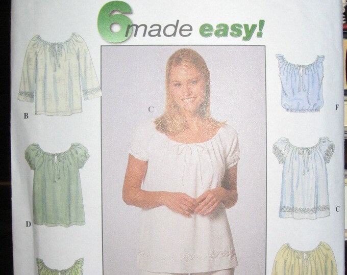 Simplicity Pattern 8741 Peasant Blouse - Etsy
