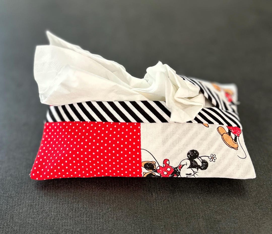 Mickey Mouse and Minnie Mouse Refillable Cotton Tissue Holder - Etsy