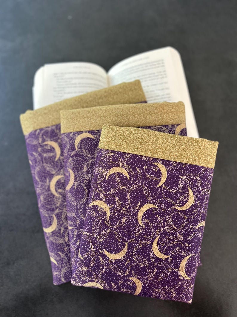 Fantasy Moon Lined Book Sleeve, E-reader Cover, Tablet Pouch With ...