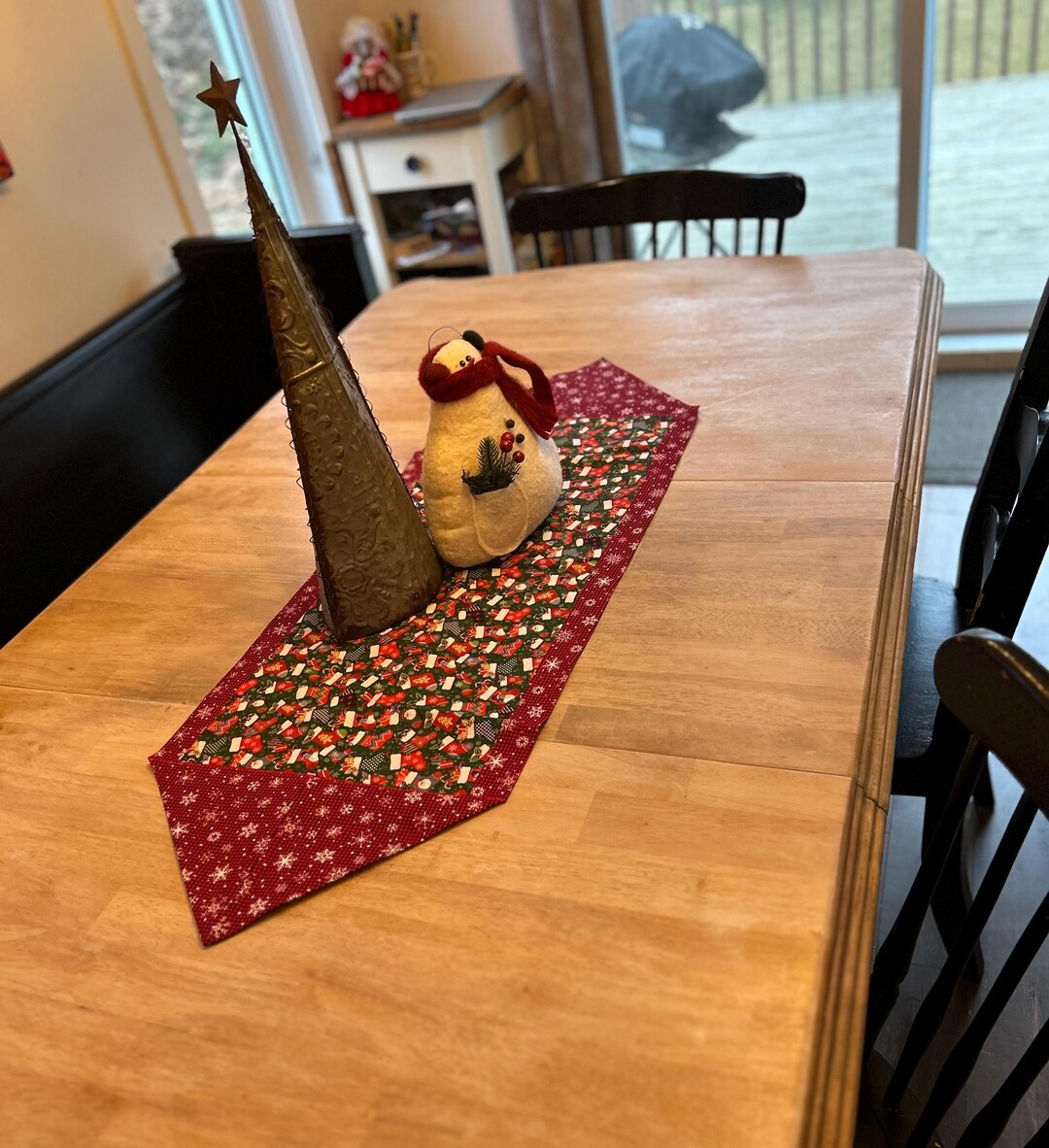 Reversable Christmas Table Runner/topper/centerpiece - Etsy