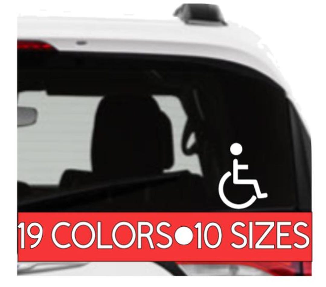Wheelchair Vinyl Logo / Wheelchair Logo Sticker / Car Decal ...