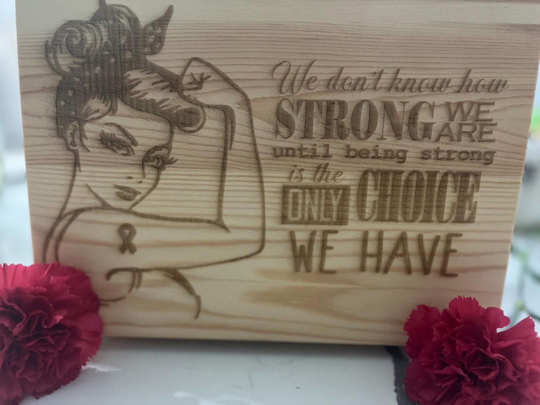 Breast Cancer Warrior Memory Box – A Place for Cards, Notes ...