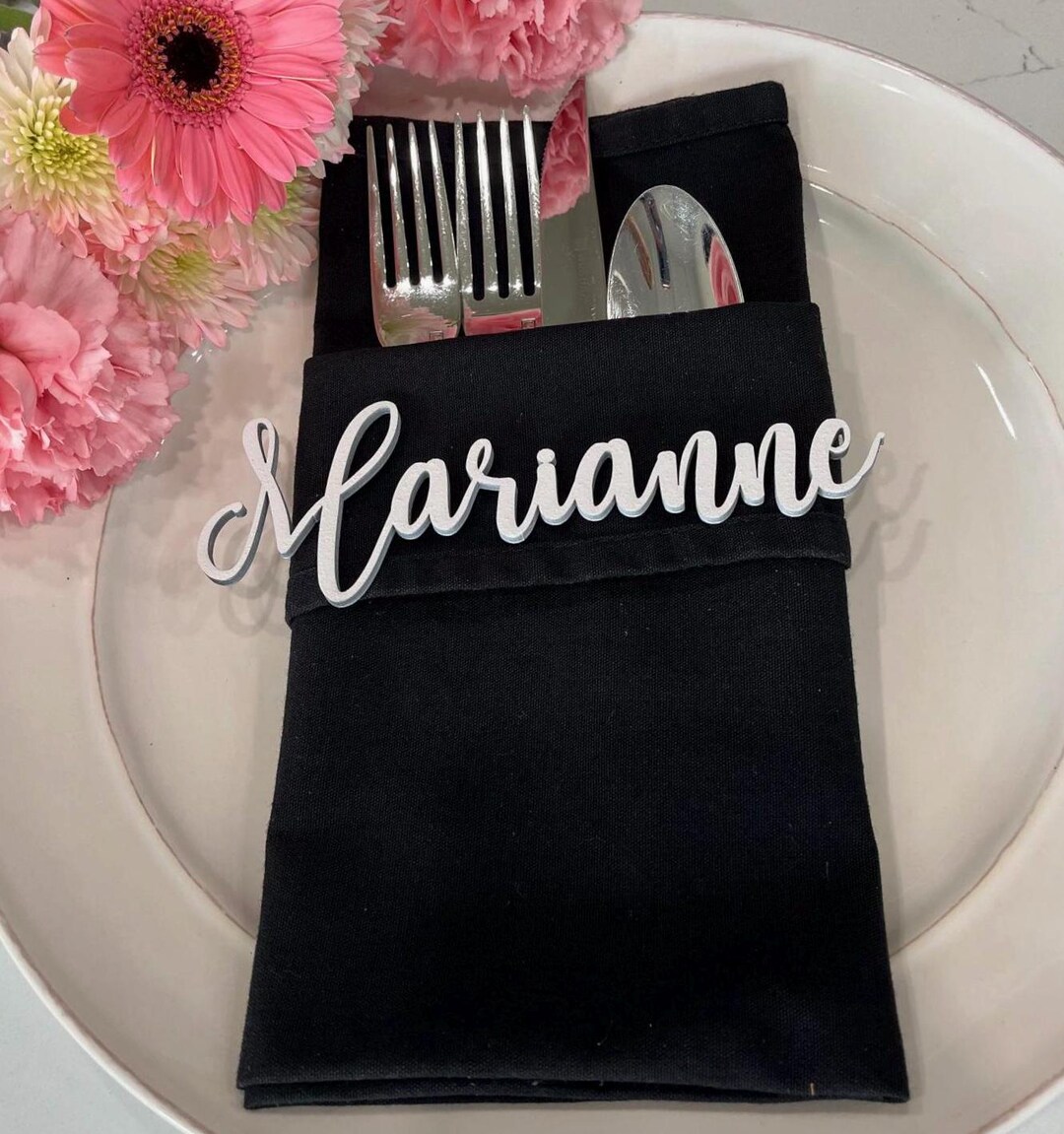 Large Wooden Name, Place Cards for Wedding, Place Cards for Party ...