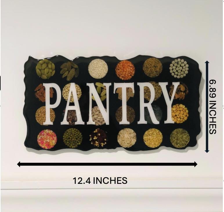 Resin Pantry Sign, Custom Pantry Sign, Personalized Pantry Sign, Gifts ...