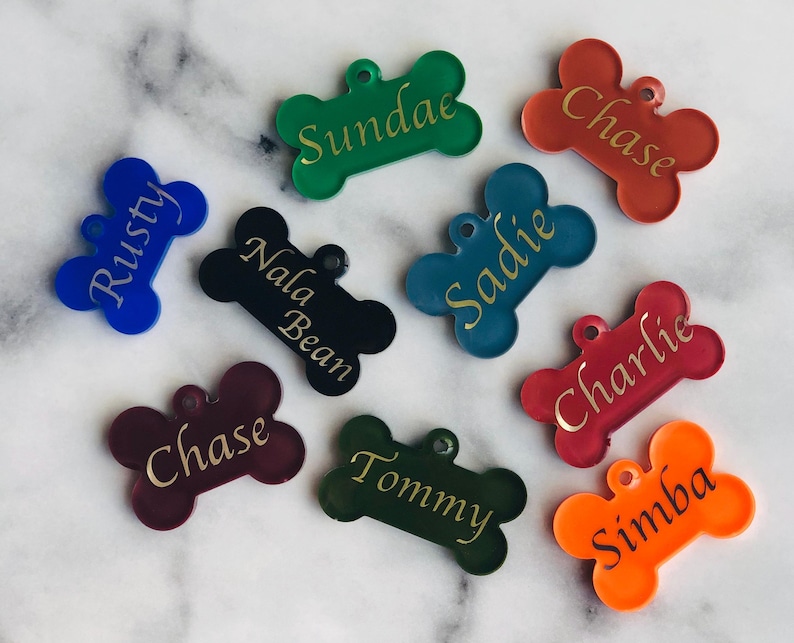 Personalized Resin Dog Tag - Etsy