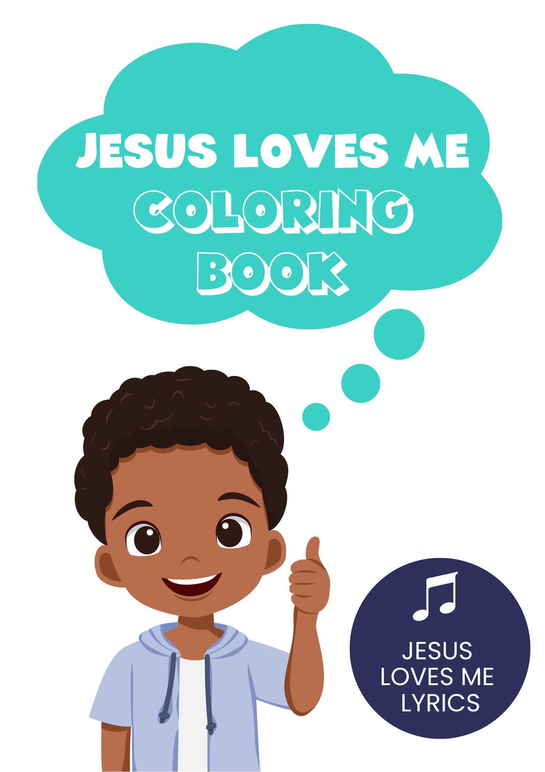 Jesus Loves Me Lyrics Coloring Book, Christian Coloring Pages, Sunday ...