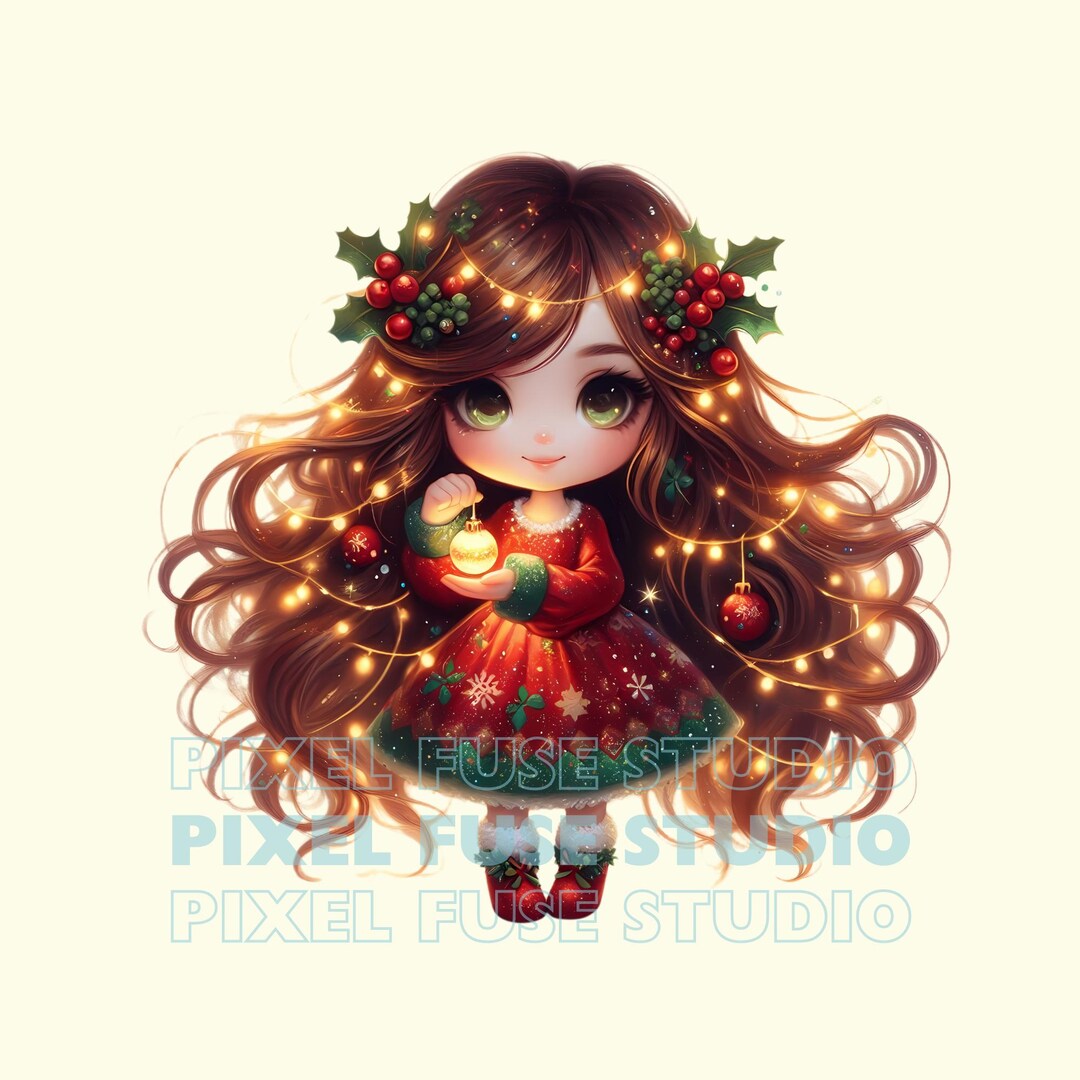 Christmas Chibi Png, Kawaii Christmas Clipart, Christmas Shirts Png ...